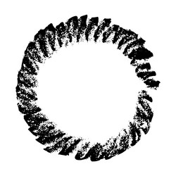 Round grunge shape texture rough circle stamp Vector Image