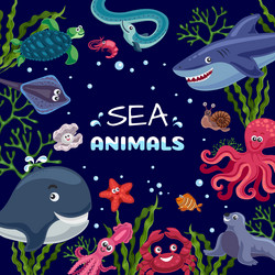 Sea Animals Frame Vector Images (over 3,600)