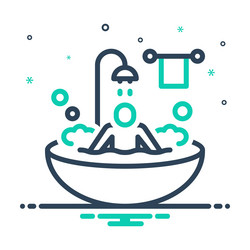 Bathing Royalty Free Vector Image - VectorStock