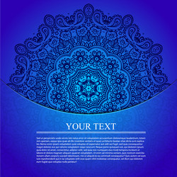 Vintage circular pattern of indian Royalty Free Vector Image