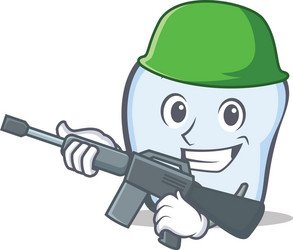 Gamer tooth character cartoon style Royalty Free Vector