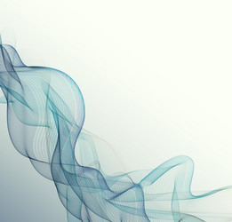 Abstract blue transparent wave background Vector Image