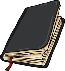 Single cartoon diary on white background Vector Image