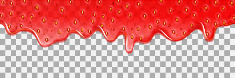 Strawberry background jam dripping drop splash Vector Image
