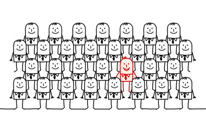 Cartoon Crowd Vector Images (over 22,000)
