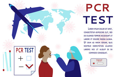 Pcr test Royalty Free Vector Image - VectorStock