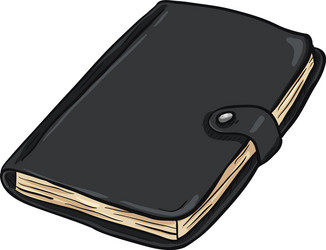 Single cartoon diary on white background Vector Image