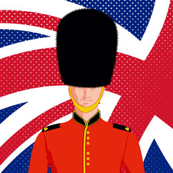 Queens guard Royalty Free Vector Image - VectorStock