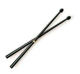 Drum sticks fist punch Royalty Free Vector Image