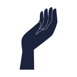 Hand human receiving Royalty Free Vector Image