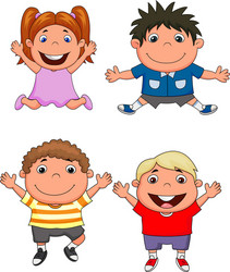 Happy kid cartoon Royalty Free Vector Image - VectorStock