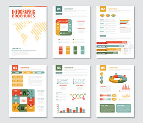 Logistics infographic set Royalty Free Vector Image