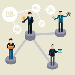 Business board game concept infographic Royalty Free Vector