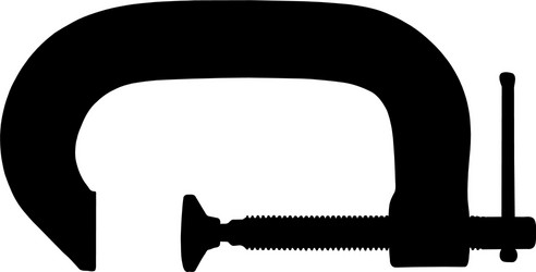 Quick release bar clamp Royalty Free Vector Image