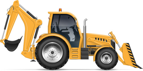 Colorful heavy loader drawings Royalty Free Vector Image
