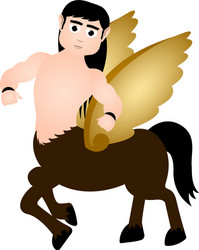 Winged centaur fantasy creature Royalty Free Vector Image