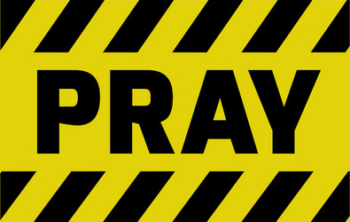 Pray sign Royalty Free Vector Image - VectorStock