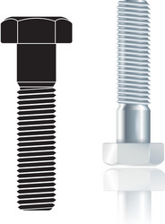 Bolt and nut logo Royalty Free Vector Image - VectorStock