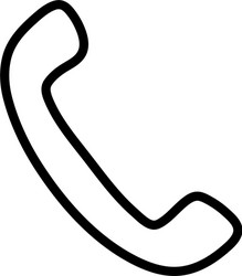 Simple phone icon in trendy flat style with white Vector Image