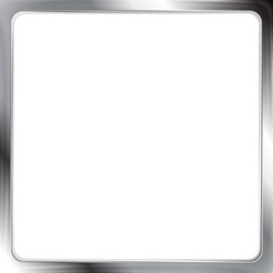 Abstract metallic silver frame Royalty Free Vector Image