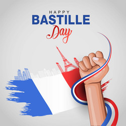 Creative card banner or poster for the french Vector Image