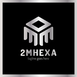 Double letter m Royalty Free Vector Image - VectorStock