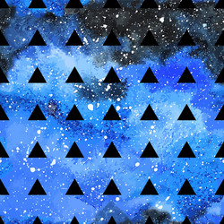 Galaxy seamless pattern Royalty Free Vector Image