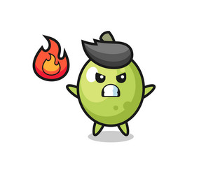 Cartoon Angry Olive Vector Images (71)