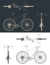 Bike Blueprint Bicycle Vector Images (over 150)