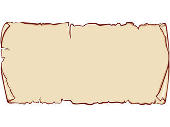 Horizontal scroll paper color Royalty Free Vector Image