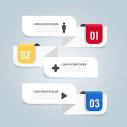 Modern strips infographics different options Vector Image