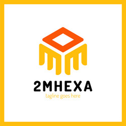 Double letter m Royalty Free Vector Image - VectorStock