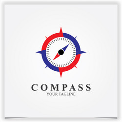 Compass finance logo premium elegant template eps Vector Image
