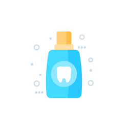 Mouthwash or oral rinse icon Royalty Free Vector Image