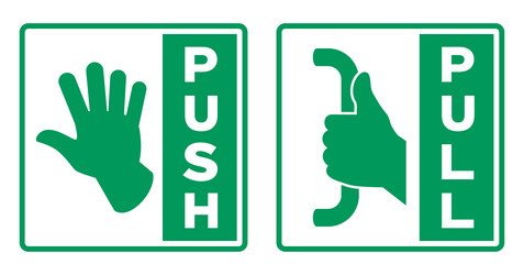 Pull Push Door Sign Vector Images (83)