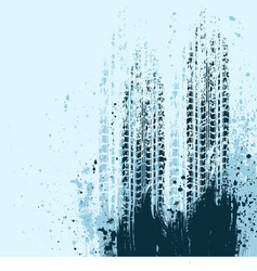 Blue tire track background Royalty Free Vector Image