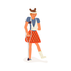 Woman Leg Cast Vector Images (over 150)