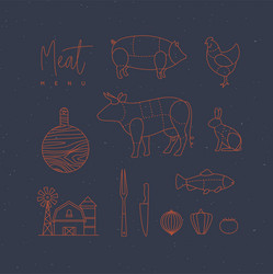 Menu a4 format template Royalty Free Vector Image