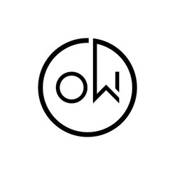 Initial O W Logo Vector Images (over 1,000)