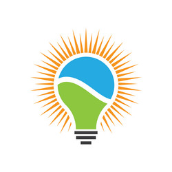 Lightbulb logo images Royalty Free Vector Image