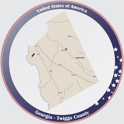 Georgia County Map Vector Images (over 1,900)