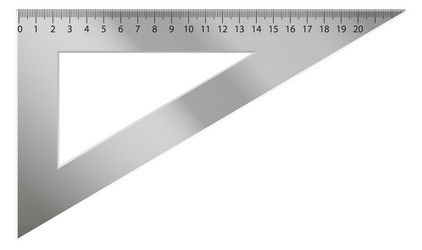 Realistic various brushed metal rulers Royalty Free Vector