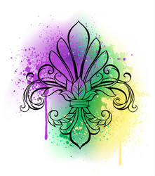 Lily symbol Royalty Free Vector Image - VectorStock