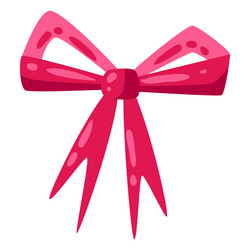 Cartoon bow decorative item Royalty Free Vector Image