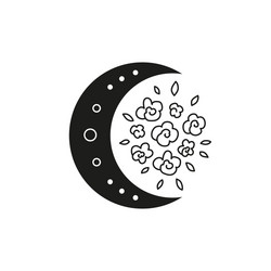 Crescent Moon Flowers Vector Images (over 2,400)