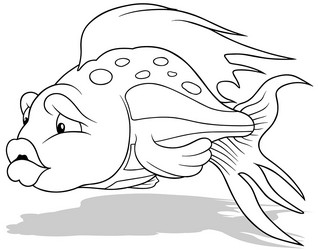 Cartoon Fish Lips