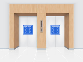 Social distancing signage or floor sticker Vector Image