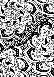 Coloring book page - hr unofficial Royalty Free Vector Image