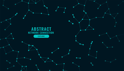Low poly digital network lines connecting mesh Vector Image