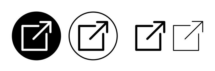 External link icon hyperlink chain symbol Vector Image